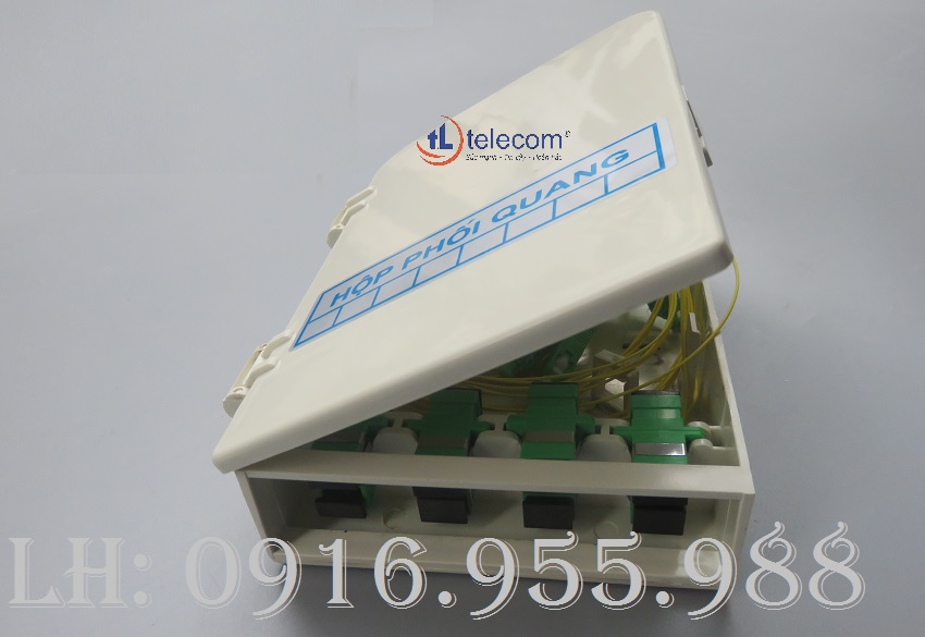 Hộp phối quang 8fo - ODF 8 core vỏ nhựa chuẩn SC/APC